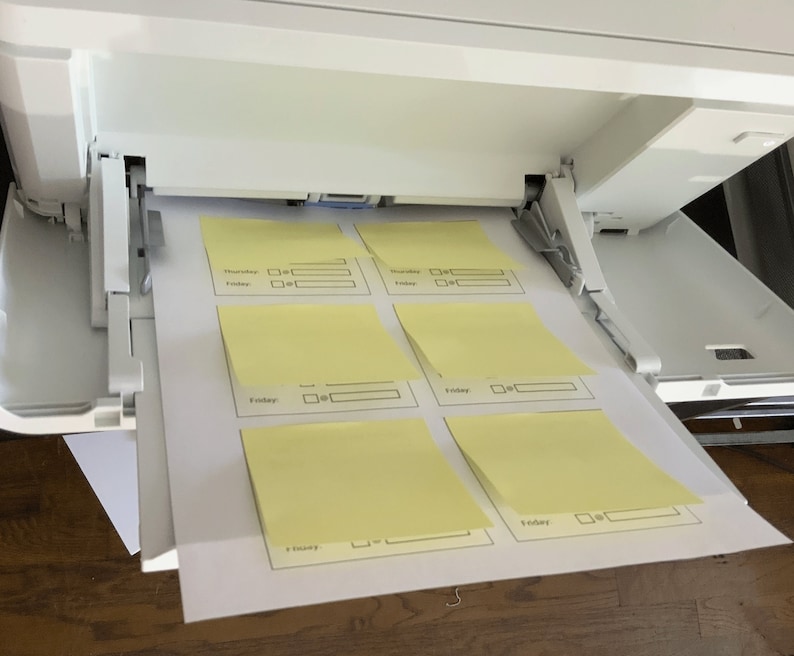 Printable Sticky Notes - Digital Download- OT Schedule Reminder - Etsy