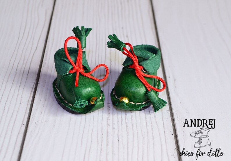 Dumpling Meadow Doll Shoes "elf" Made of Genuine Leather - Etsy