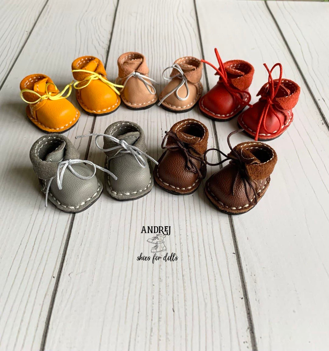 Shoes for Dumpling Meadow Doll Made of Genuine Leather - Etsy