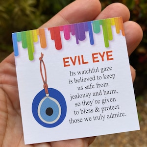 Blue Evil Eye Necklace • Good Luck Amulet • Evil Eye Jewelry ...
