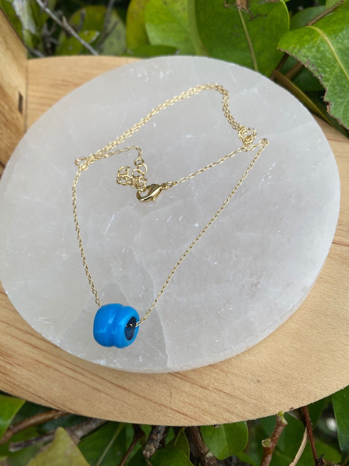 Turkish Amulet Necklace Gold Filled Chain with Turkish | Etsy