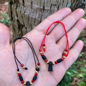 Genuine Azabache • Figa Amulet Bracelet• Mano De Azabache Pulsera ...