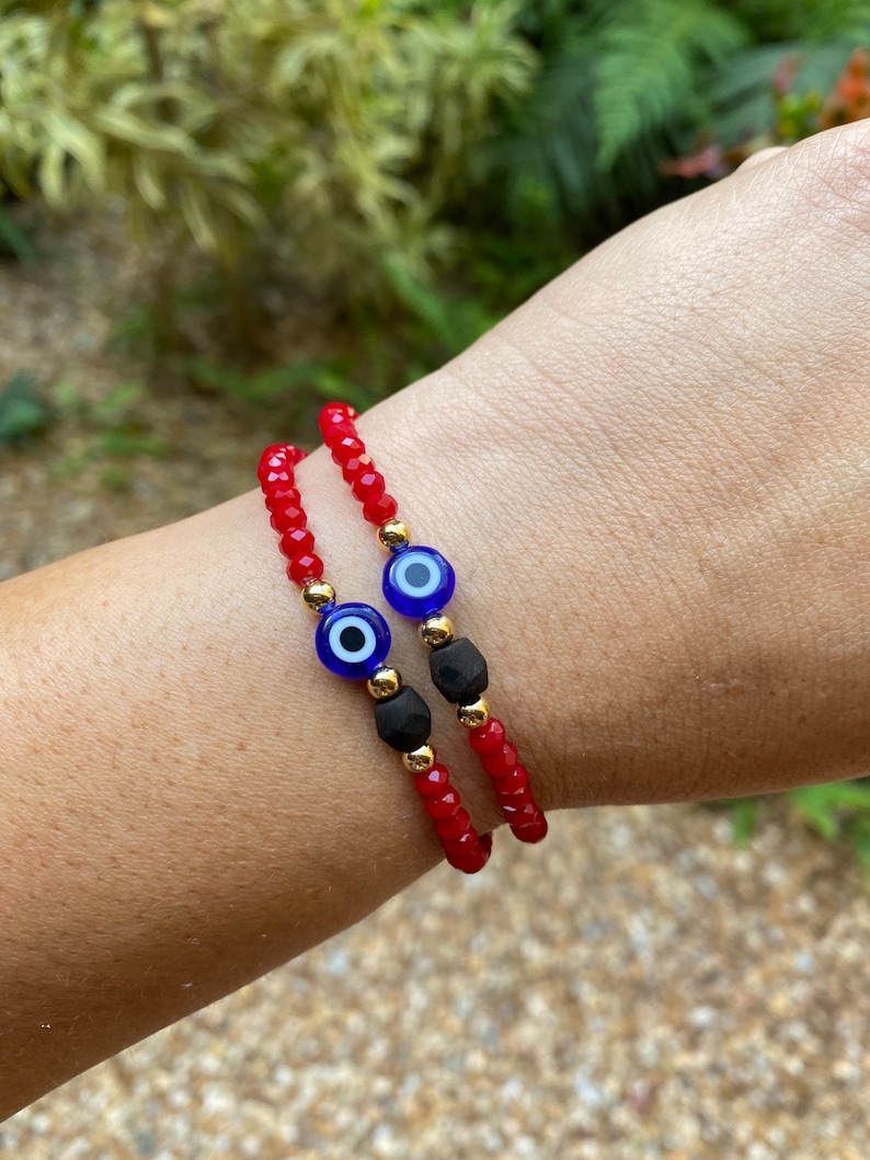 Azabache Protection Bracelet Azabache and Evil Eye Bracelet - Etsy