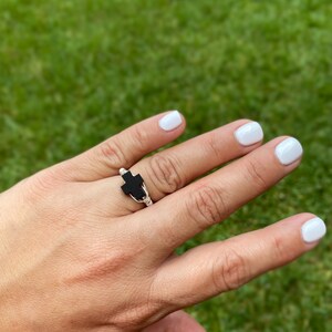 Genuine Azabache Wire Wrapped Ring , Heart Shape Azabache , Cross Shape ...