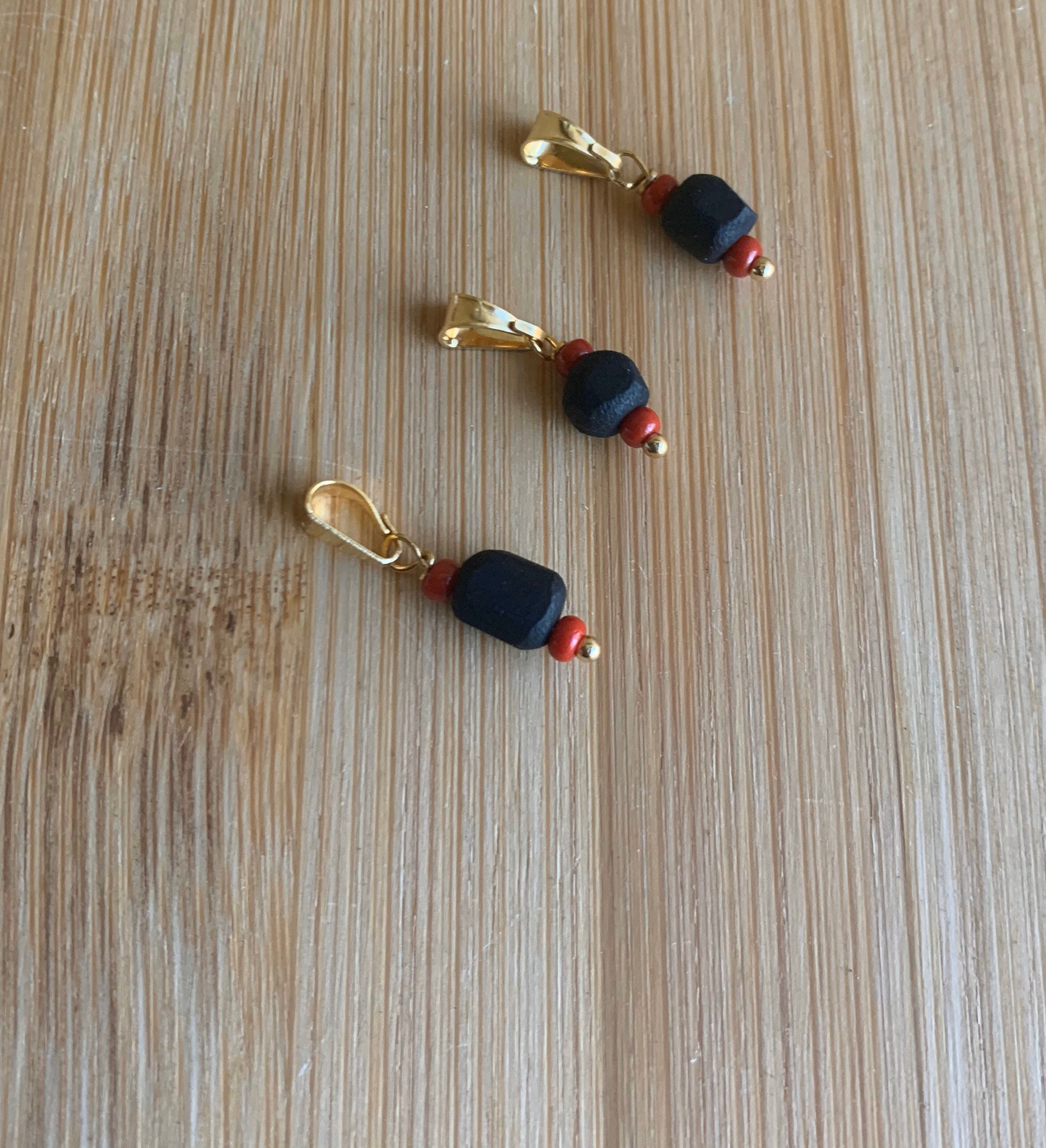 Azabache Pendant Genuine Azabache jet Stone Charm Baby - Etsy