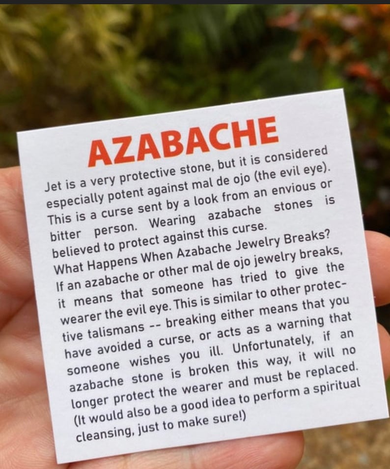 Azabache Jet Stone Bracelet: Evil Eye Protection Anklet - Etsy
