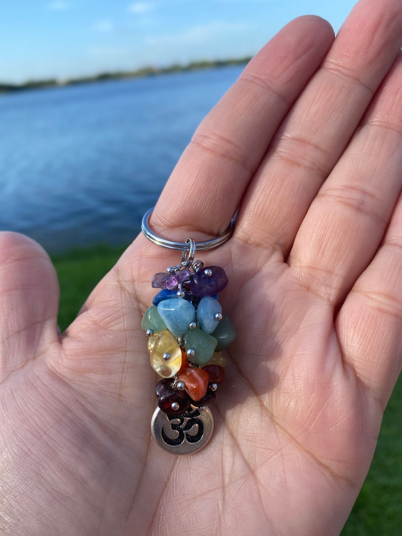 7 Chakra Keychain Gemstones Seven Chakras Bag Accessories - Etsy