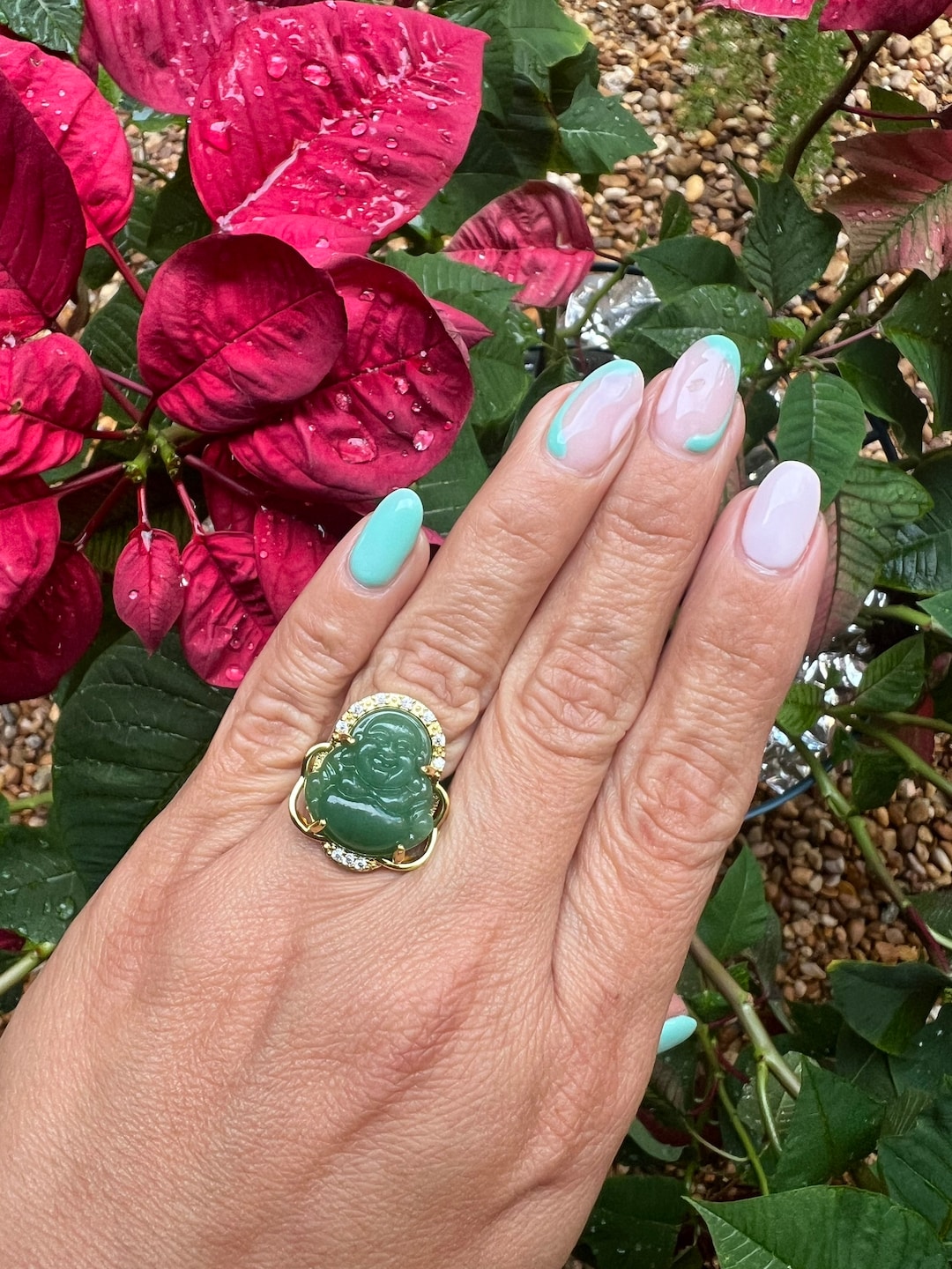 Jade Buddha Ring Buddha Ring Jade Buddha Ring, Antique Jade Ring ...