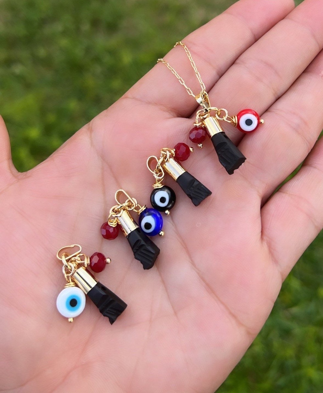 Genuine Azabache Pendant • Amulet Pendant• Protection Jewelry • Evil ...