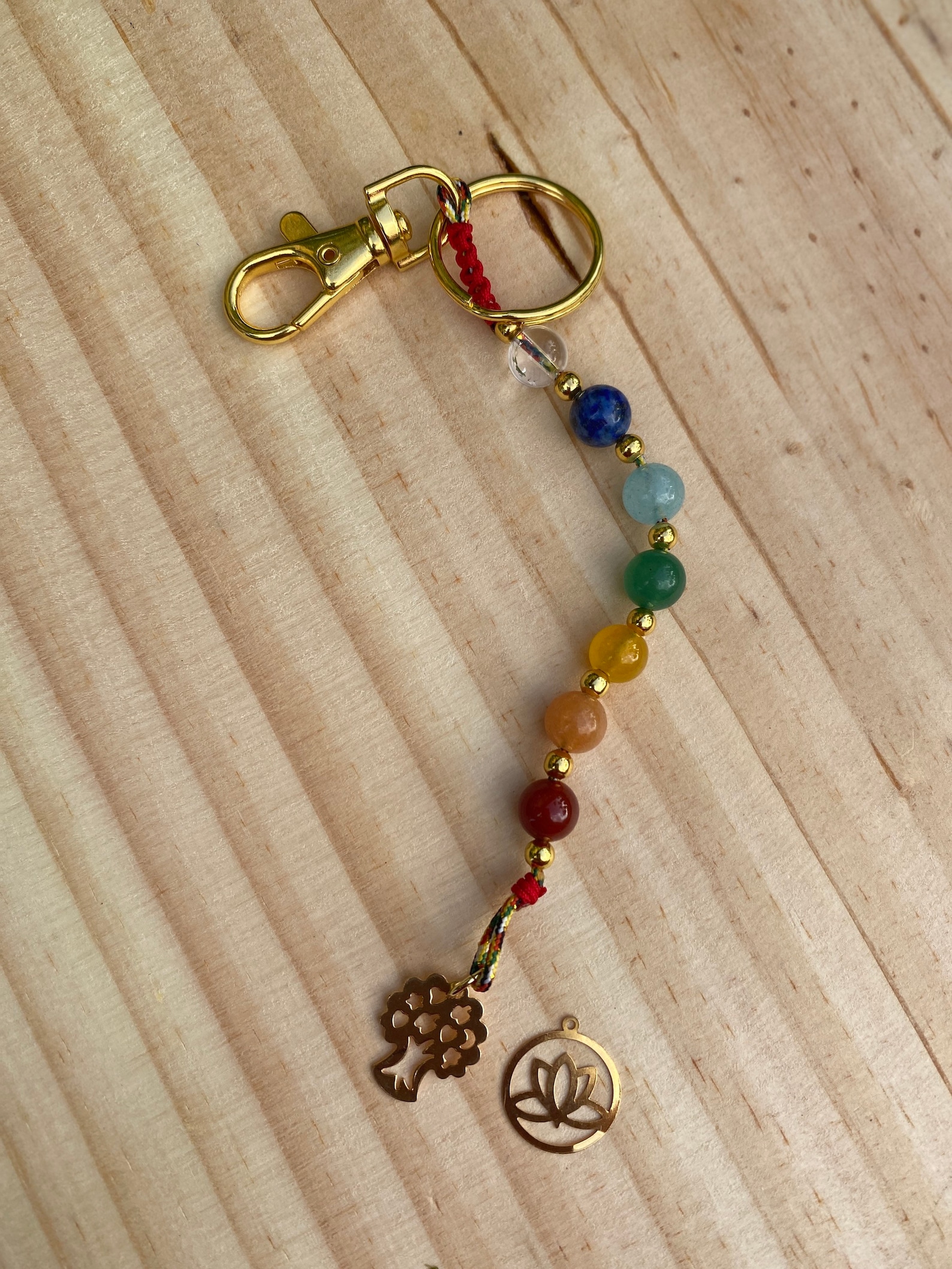 7 Chakras Keychain 7 Chakras Gift Yoga Gift Handmade | Etsy