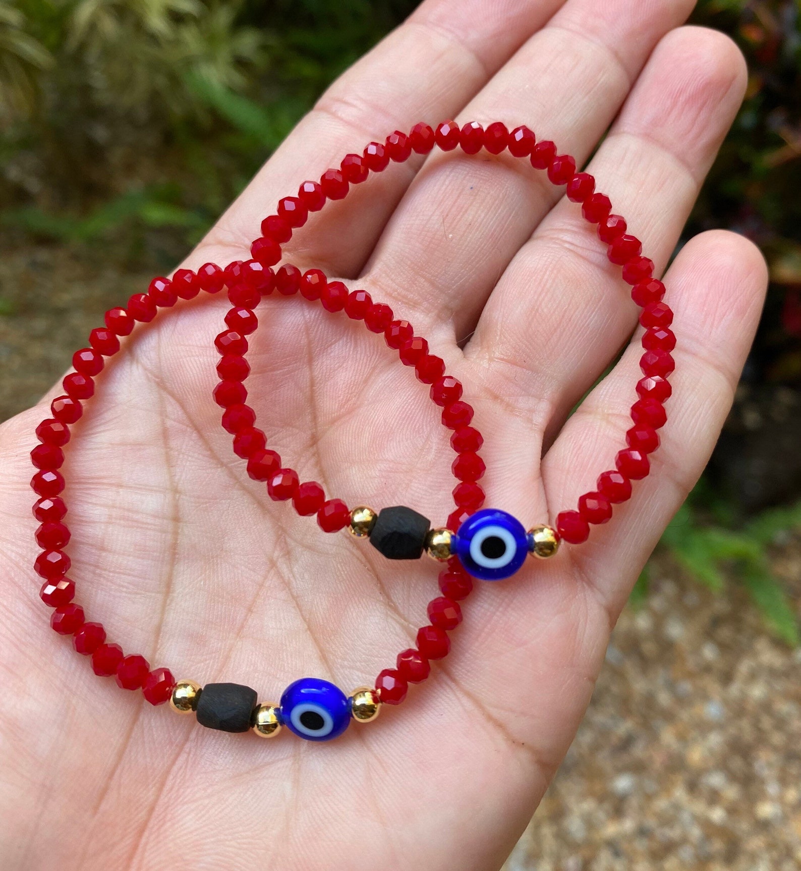Azabache Protection Bracelet Azabache and Evil Eye Bracelet - Etsy