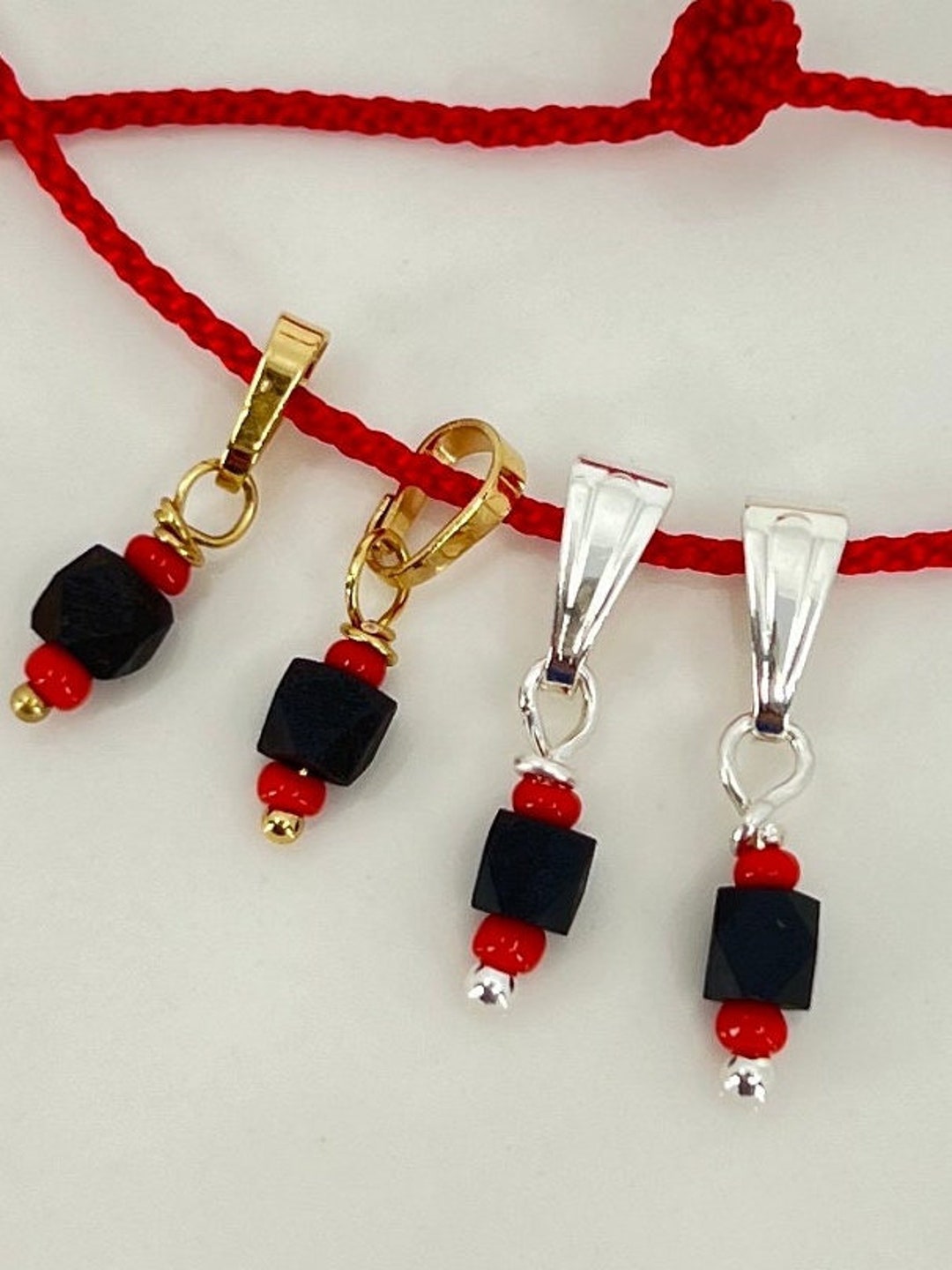 Azabache Baby Amulet: 3mm Jet Stone Pendant, 18k Goldfilled - Etsy