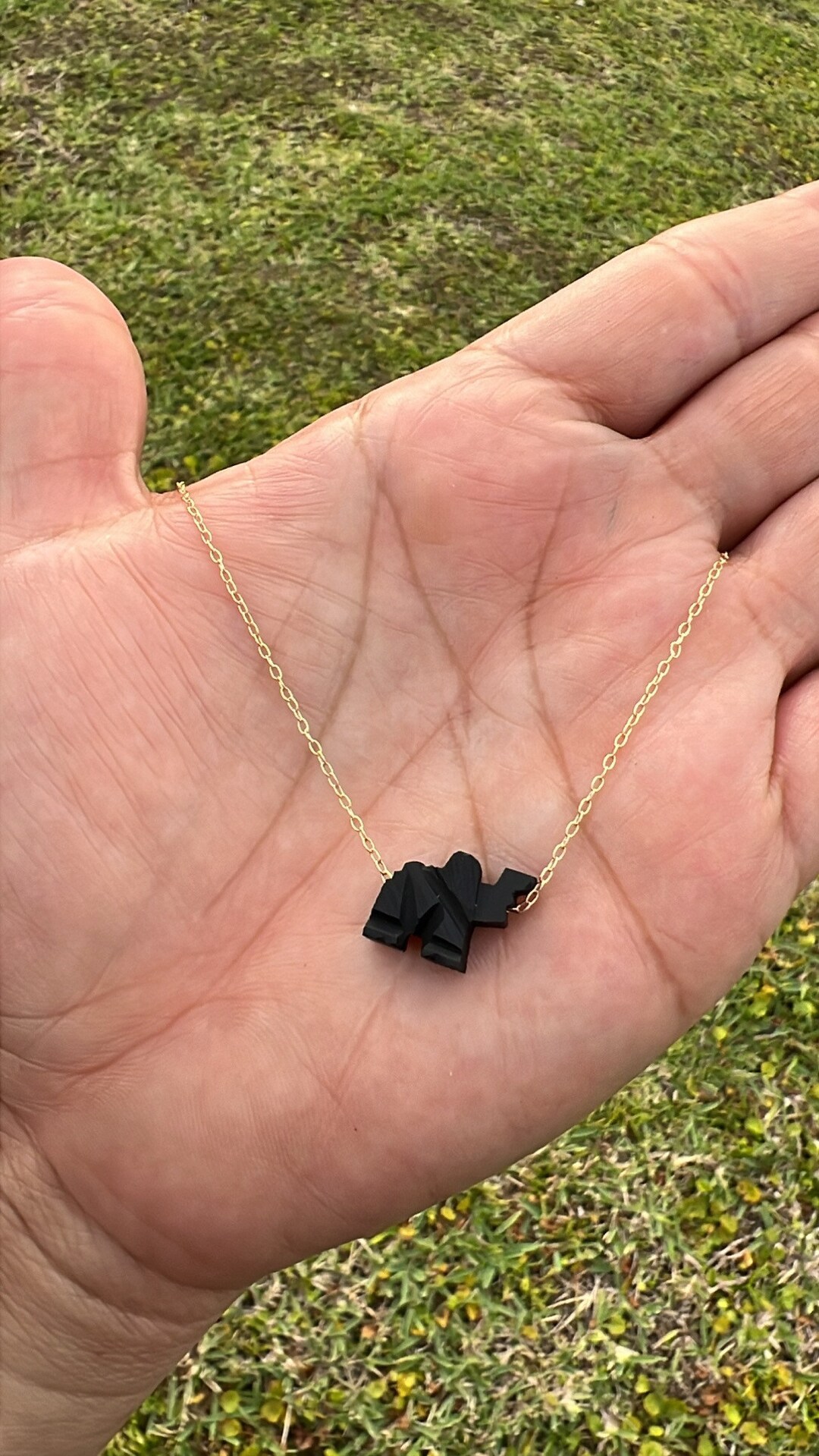 Protection Necklace • Azabache Elephant• Jet Stone •handmade Jewelry ...