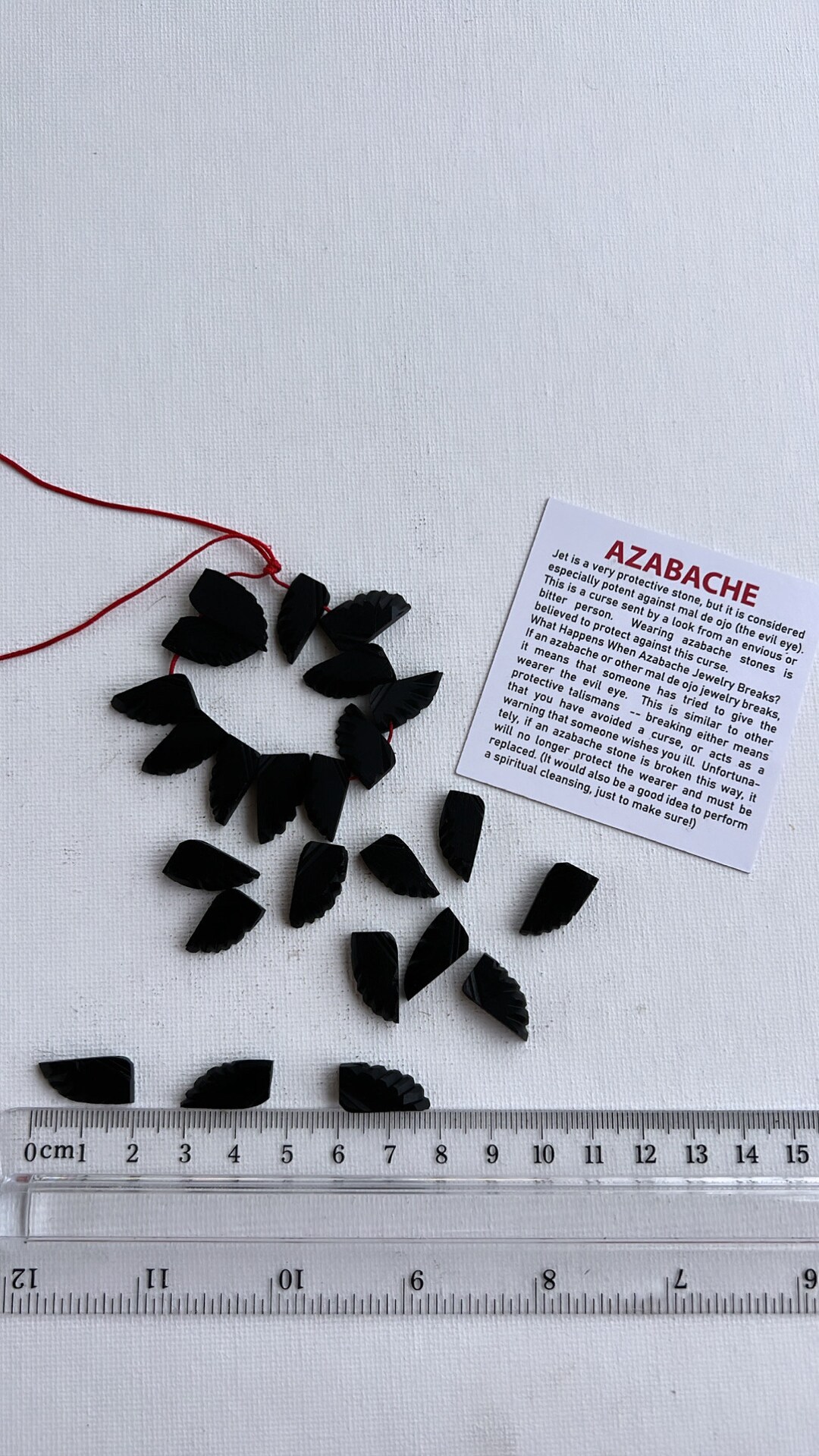 12 Azabache Wing Beads: Genuine Jet Stone Protection Supplies - Etsy