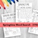 Printable Word Search | Spring Activity and Coloring Page | Printable ...
