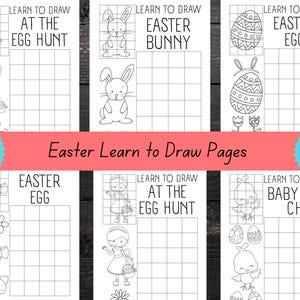 Printable Learn to Draw Easter Activity – Fun Kids Drawing & Coloring ...