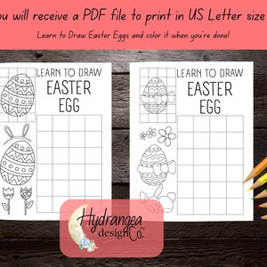 Printable Learn to Draw Easter Activity – Fun Kids Drawing & Coloring ...