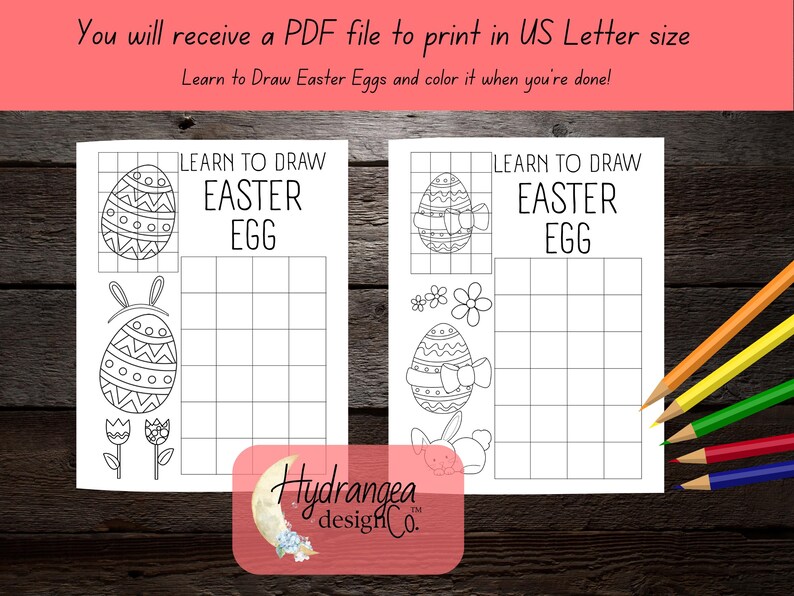 Printable Learn to Draw Easter Activity – Fun Kids Drawing & Coloring ...