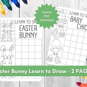 Printable Learn to Draw Easter Activity – Fun Kids Drawing & Coloring ...