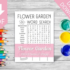 Printable Word Search | Spring Activity and Coloring Page | Printable ...