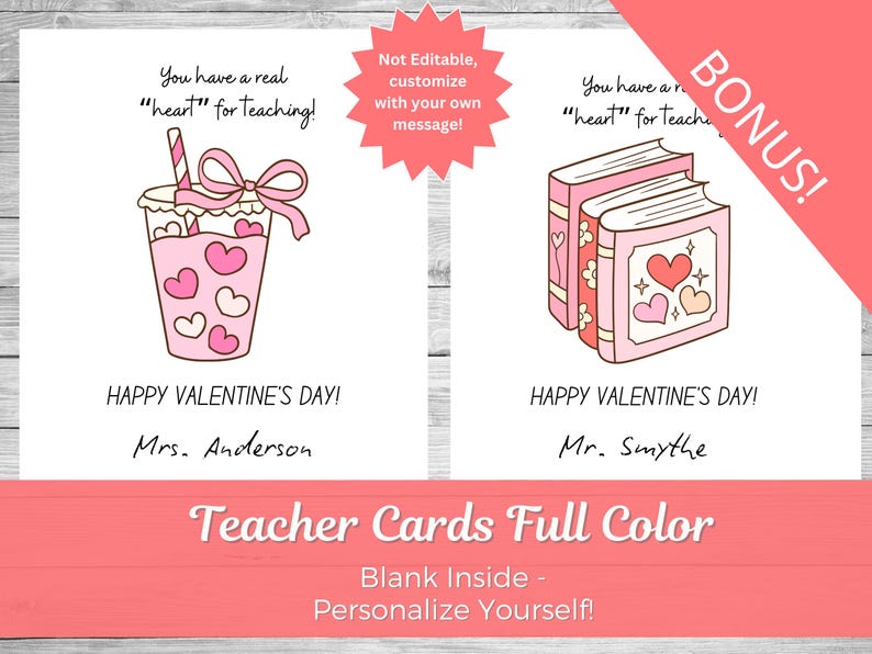 Printable Classroom Valentine's Cards | Kid's Valentine's Day Cards ...