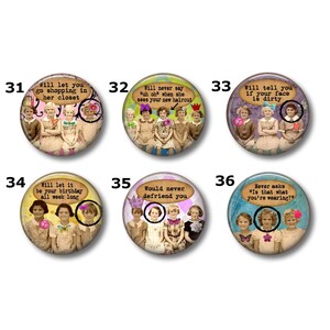 Girlfriends Magnets or Pins Choose Your Own Set of 6, Girlfriend ...