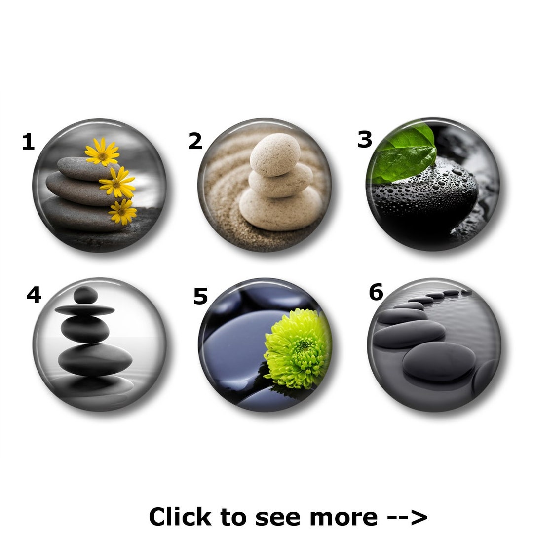Zen Magnets or Pins Choose Your Own Set of 6, Zen Buttons, Refrigerator ...