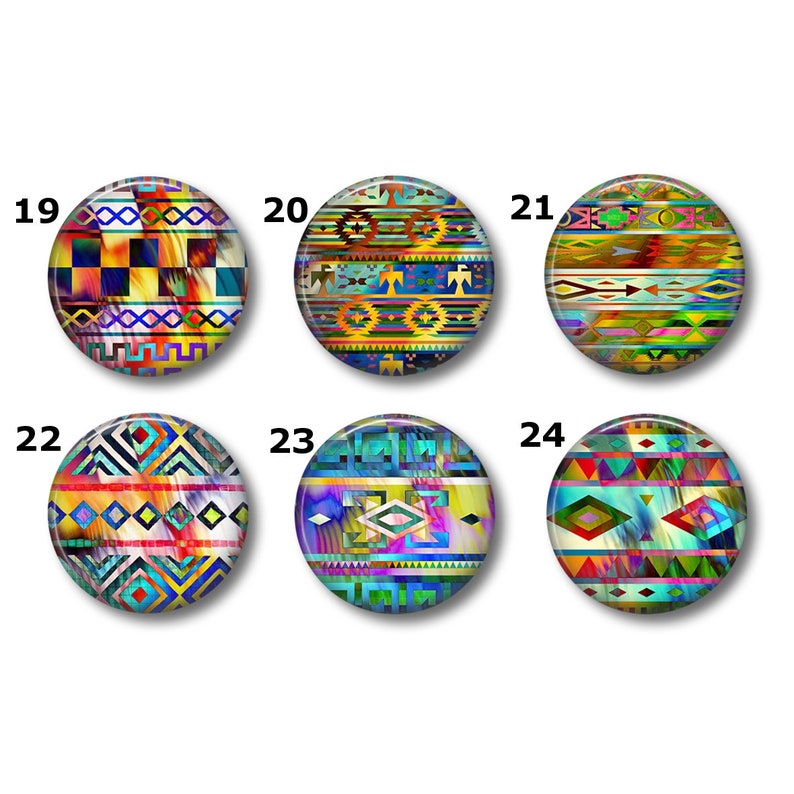 Native American Motif magnets or pins Choose your own set of | Etsy