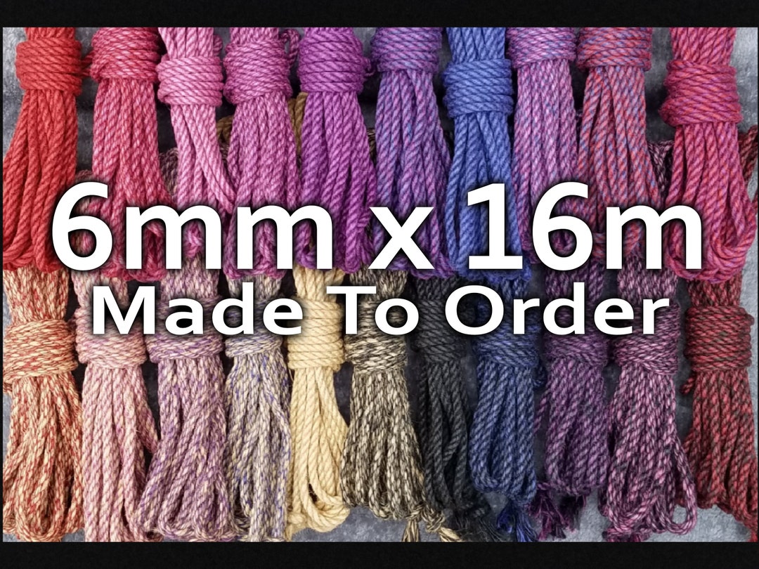 6mm Shibari Jute Rope – 16 Meter Premium Bondage Rope for Japanese Rope ...