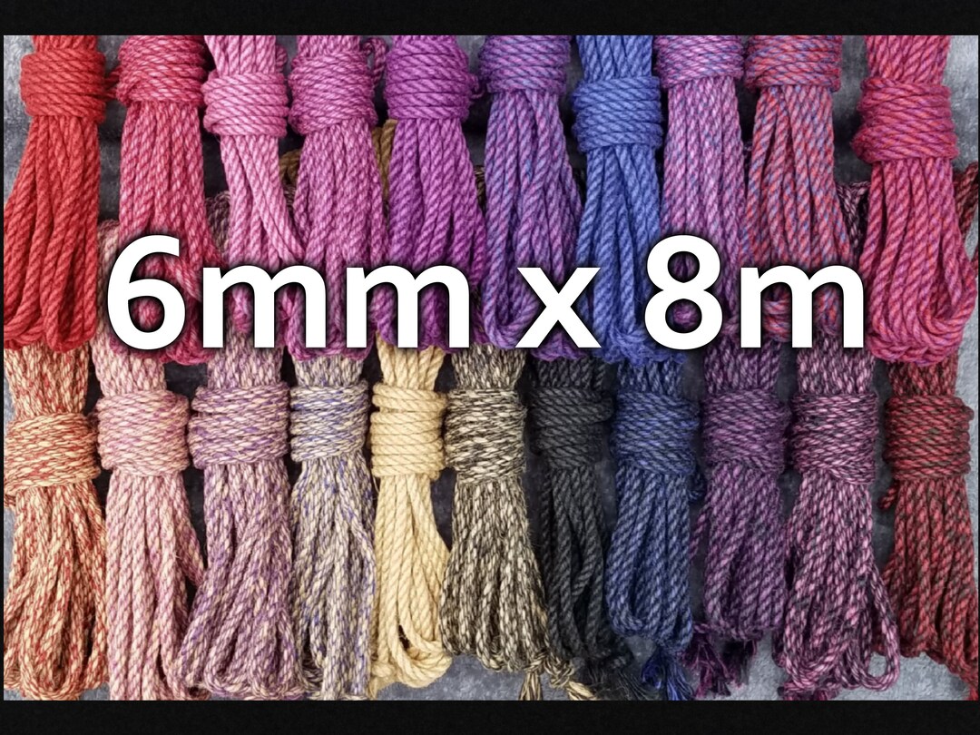 6mm Shibari Jute Rope – 8 Meter Premium Bondage Rope for Japanese Rope ...