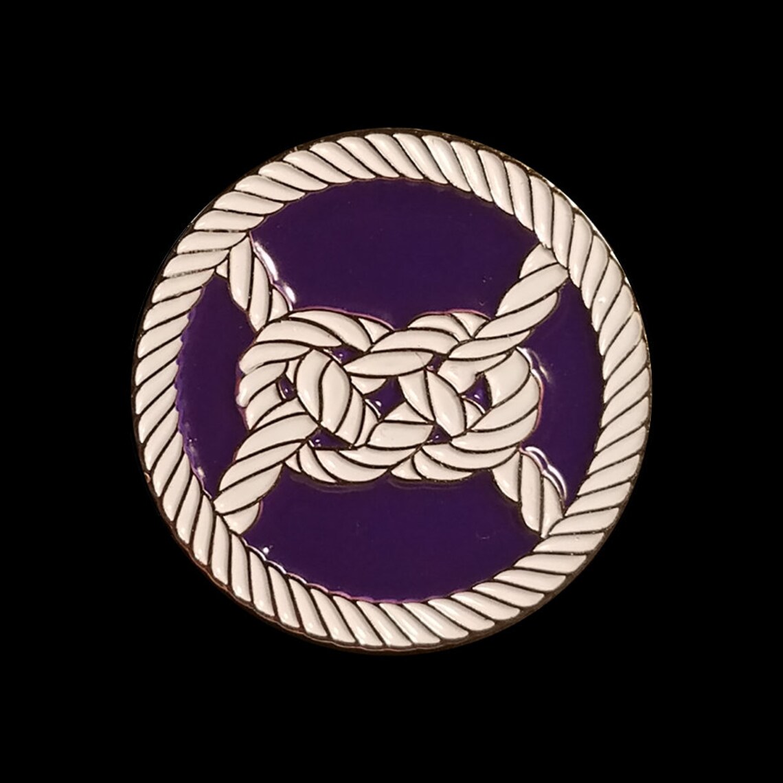 Shibari Enamel Rope Pin | Etsy