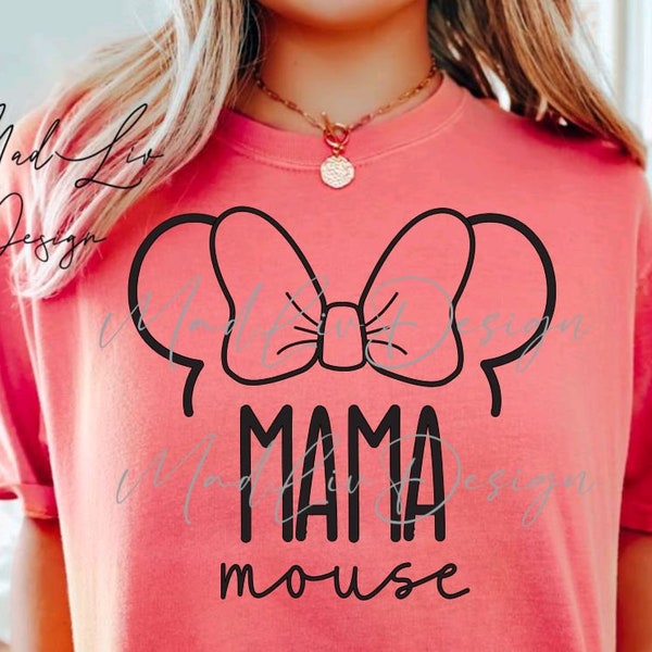 Mama Mouse Svg - Etsy