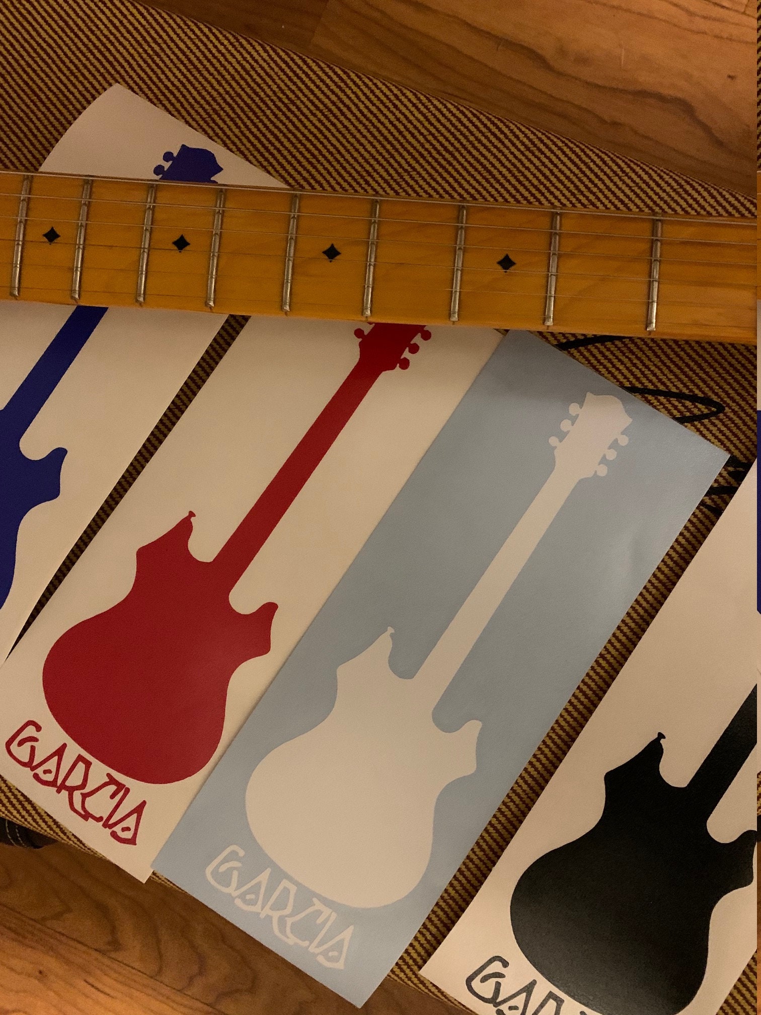 Garcia Tiger Guitar Sticker - Etsy