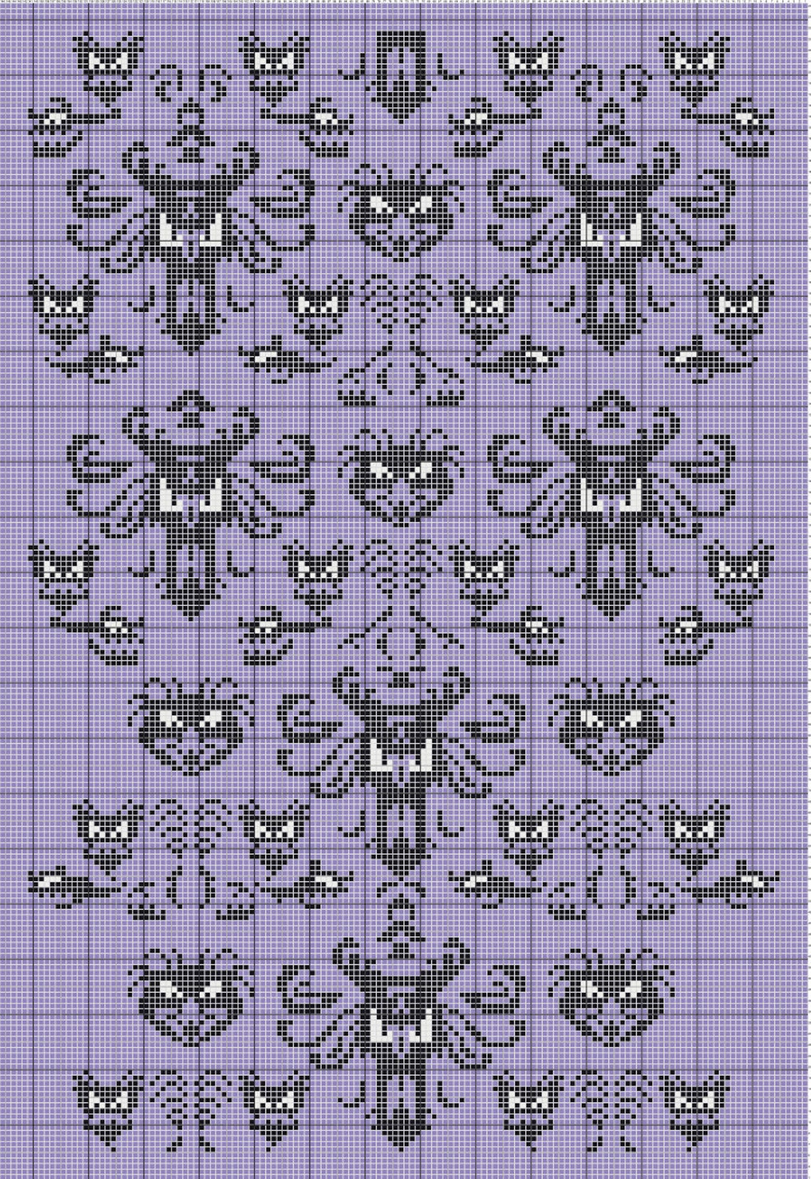 Haunted Mansion Eye Wallpaper Blanket Crochet Graphgan Pattern ...