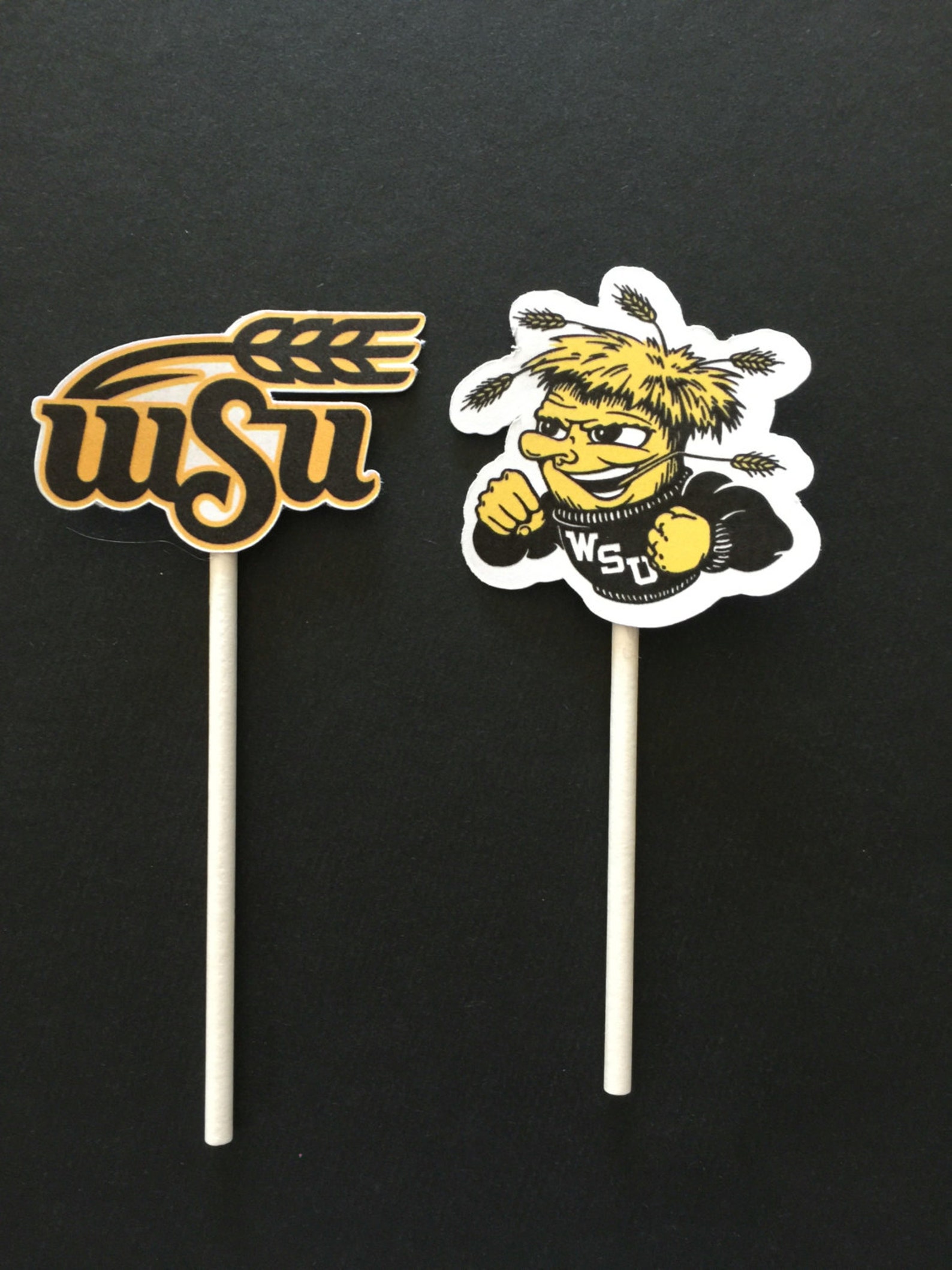 Wichita State Shockers Cupcake Toppers WSU Shockers College Graduation ...