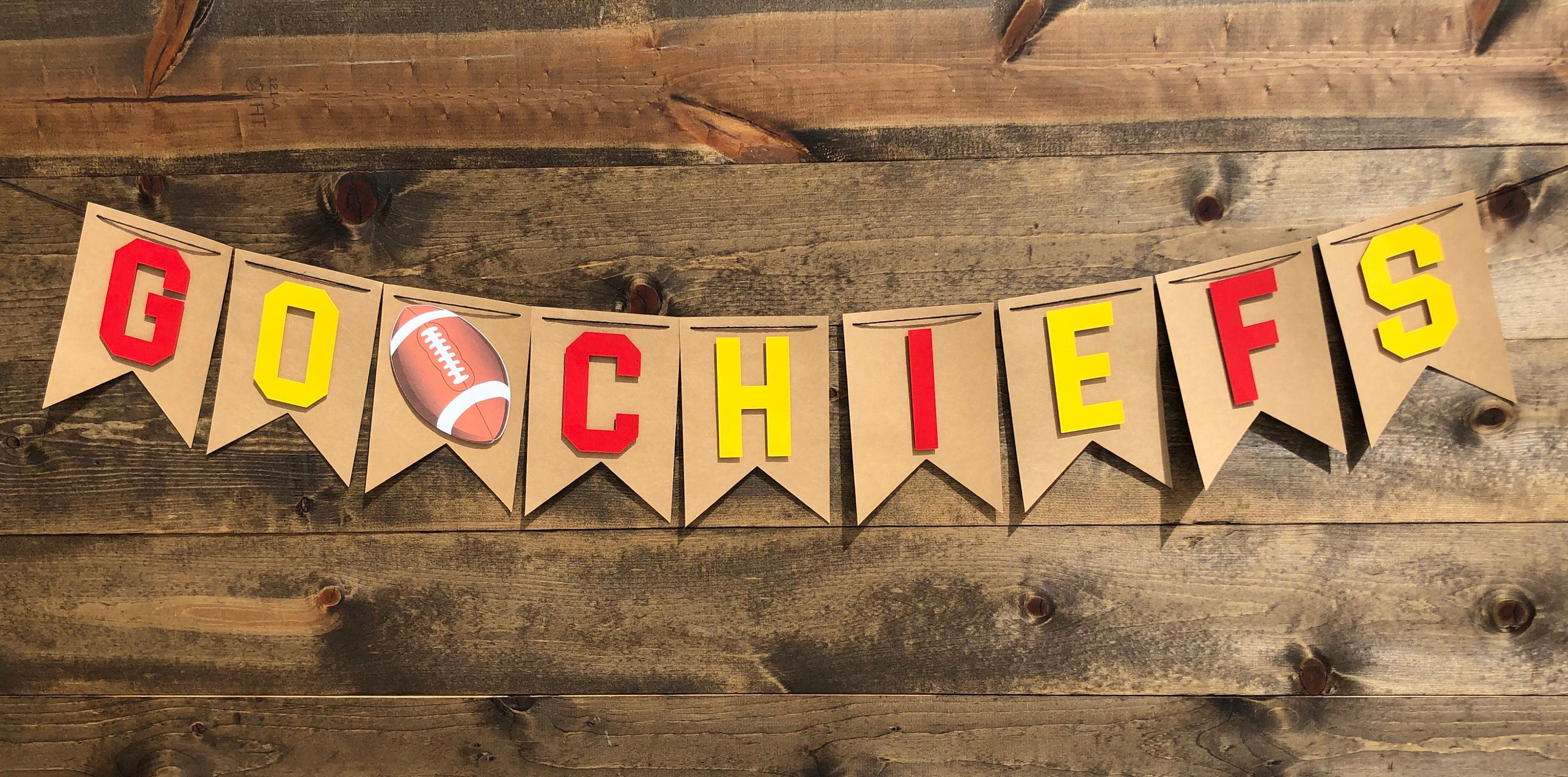 Chiefs Banner NFL Banner Football Banner Football decor | Etsy