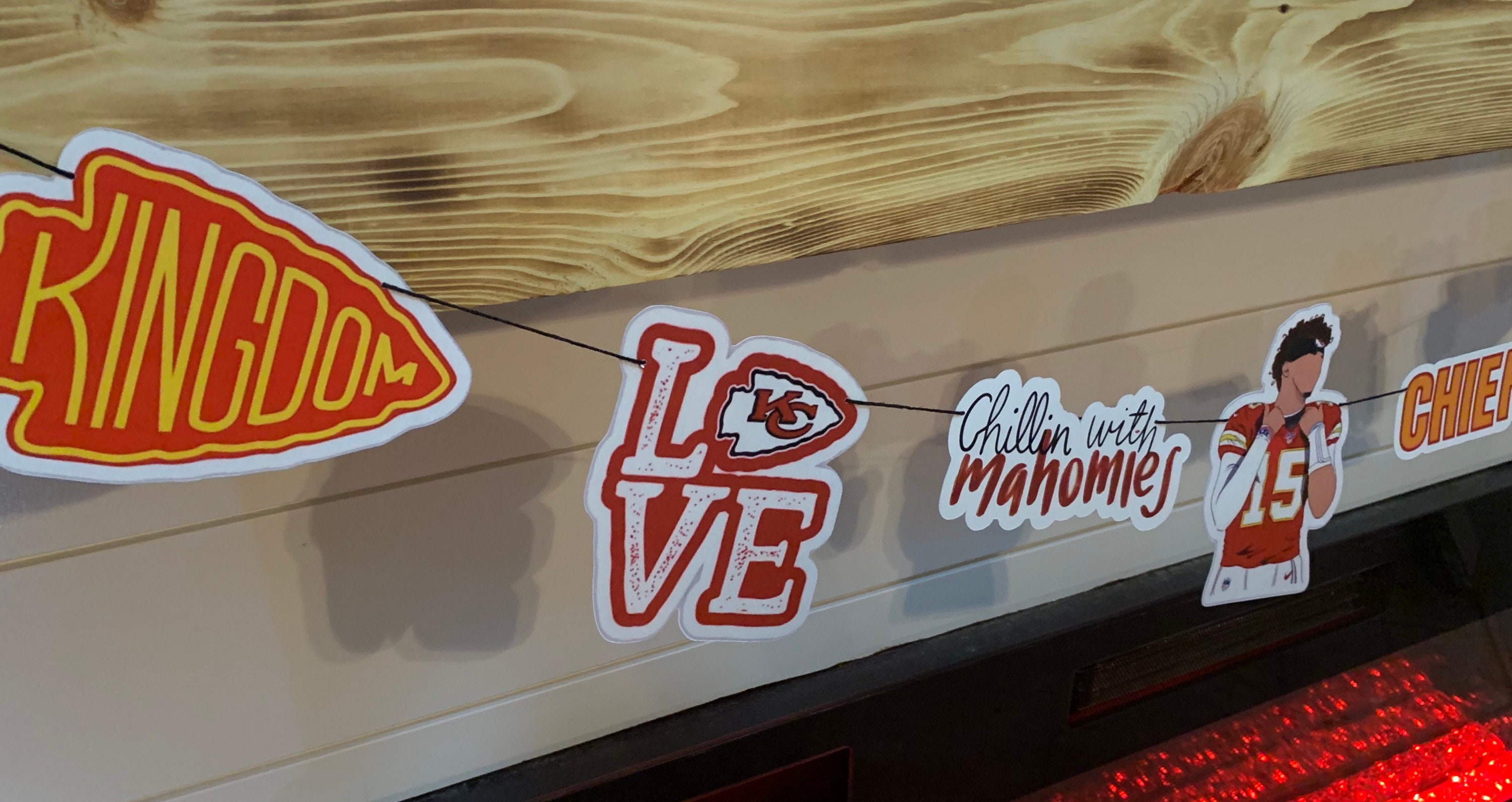 Chiefs Banner NFL Banner Football Banner Football Decor - Etsy