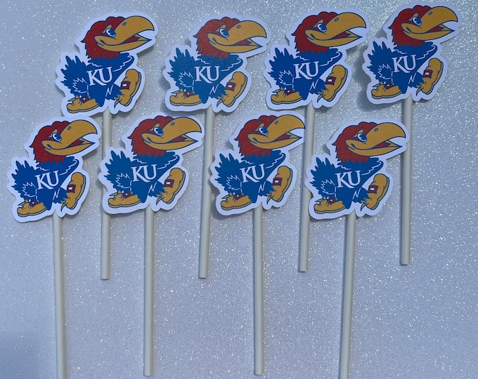 Kansas University Kansas University Cupcake Toppers Graduation Party ...