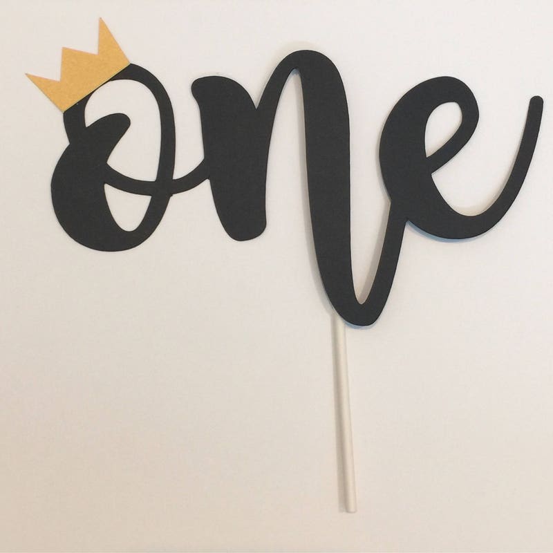 One Cake Topper - Etsy