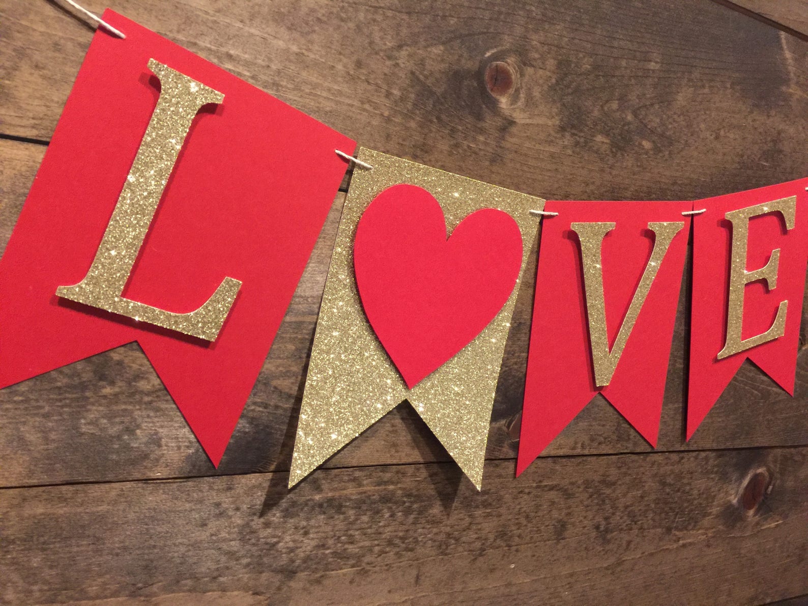 Love Banner Valentines Day Decorations Photo Prop - Etsy