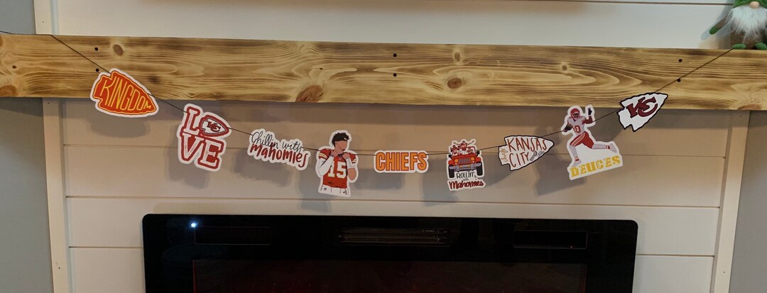 Chiefs Banner | NFL Banner | Football Banner | Football Decor | Game ...