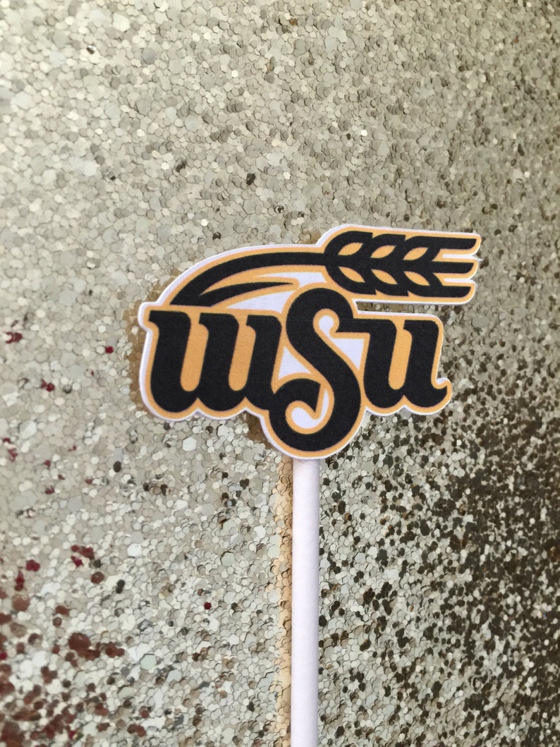 Wichita State Shockers Cupcake Toppers WSU Shockers College Graduation ...