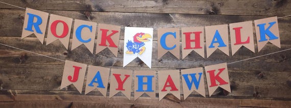 Kansas University KU Birthday KU Birthday Party Jayhawks - Etsy