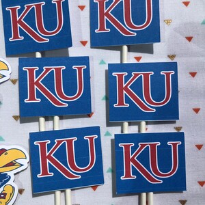 Kansas University Cupcake Toppers: Graduation Party Decorations - Etsy