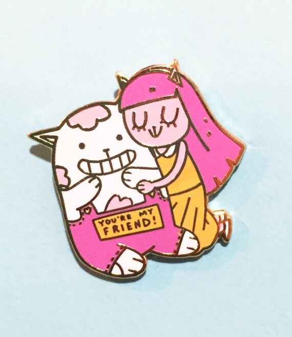 Enamel Pin You re My Friend Etsy enamel-pin-you-re-my-friend-etsy