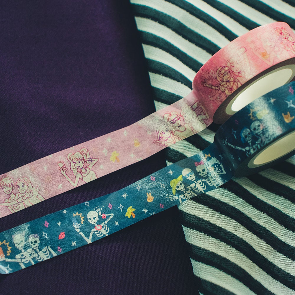 Washi Tape • Selfie X Skelfie Collab With @cuchintachan - Etsy