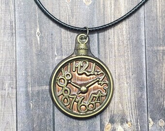 Steampunk Clock Necklace Click to See Clock Face and - Etsy