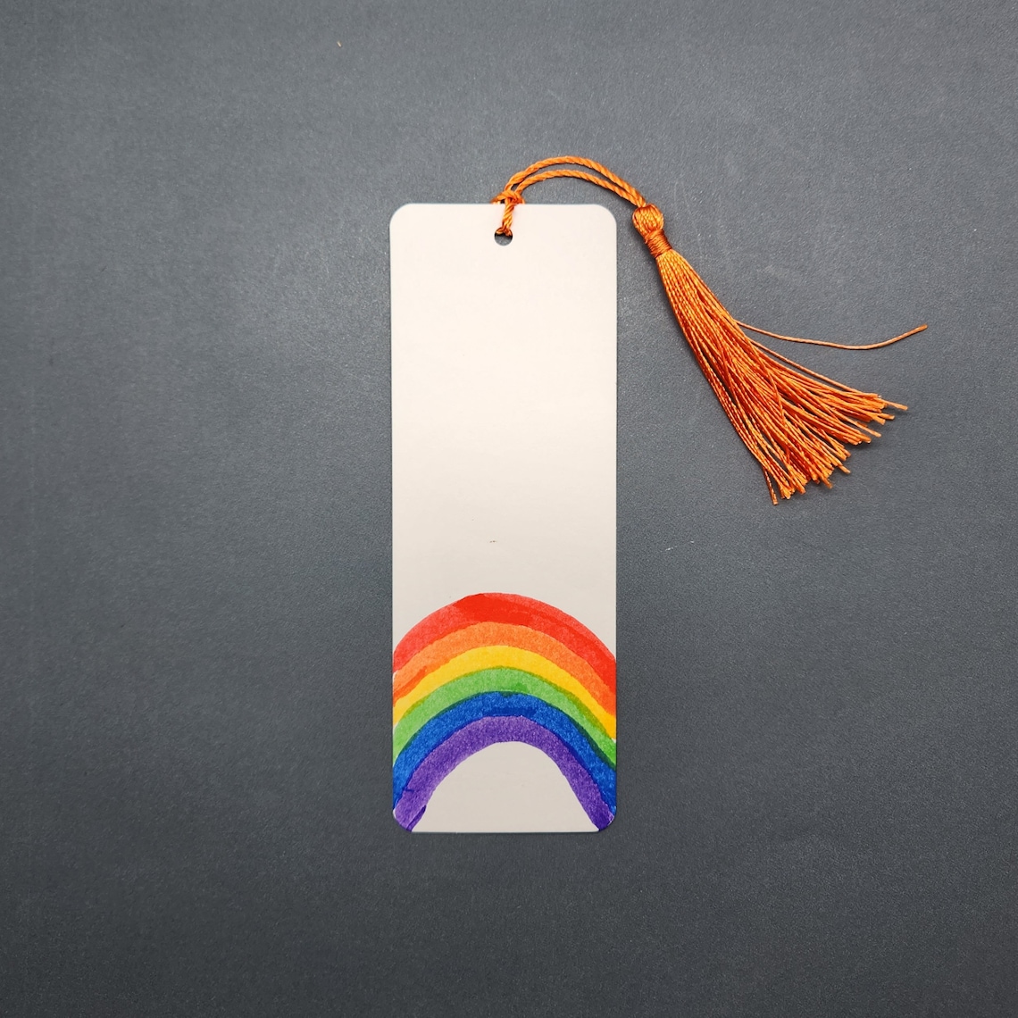 Hand Painted Rainbow Bookmark, Multi Color, - Etsy
