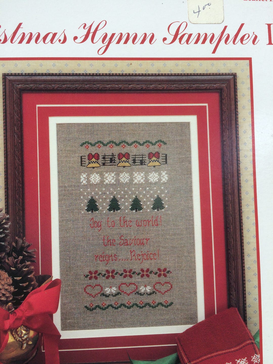 Vintage Cross Stitch Sampler Pattern, A Christmas Hymn Sampler ...