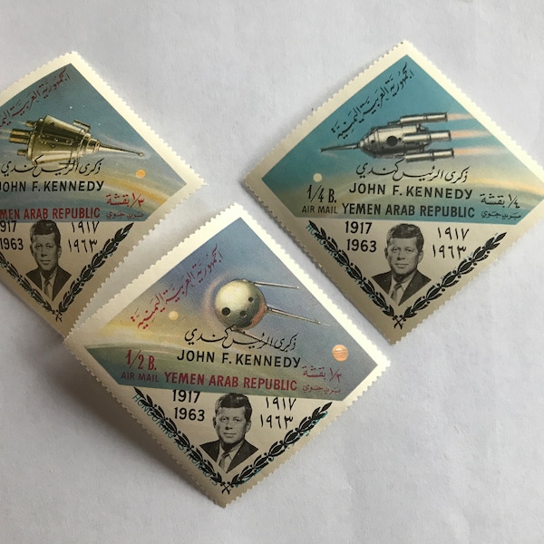 John F Kennedy Stamp - Etsy